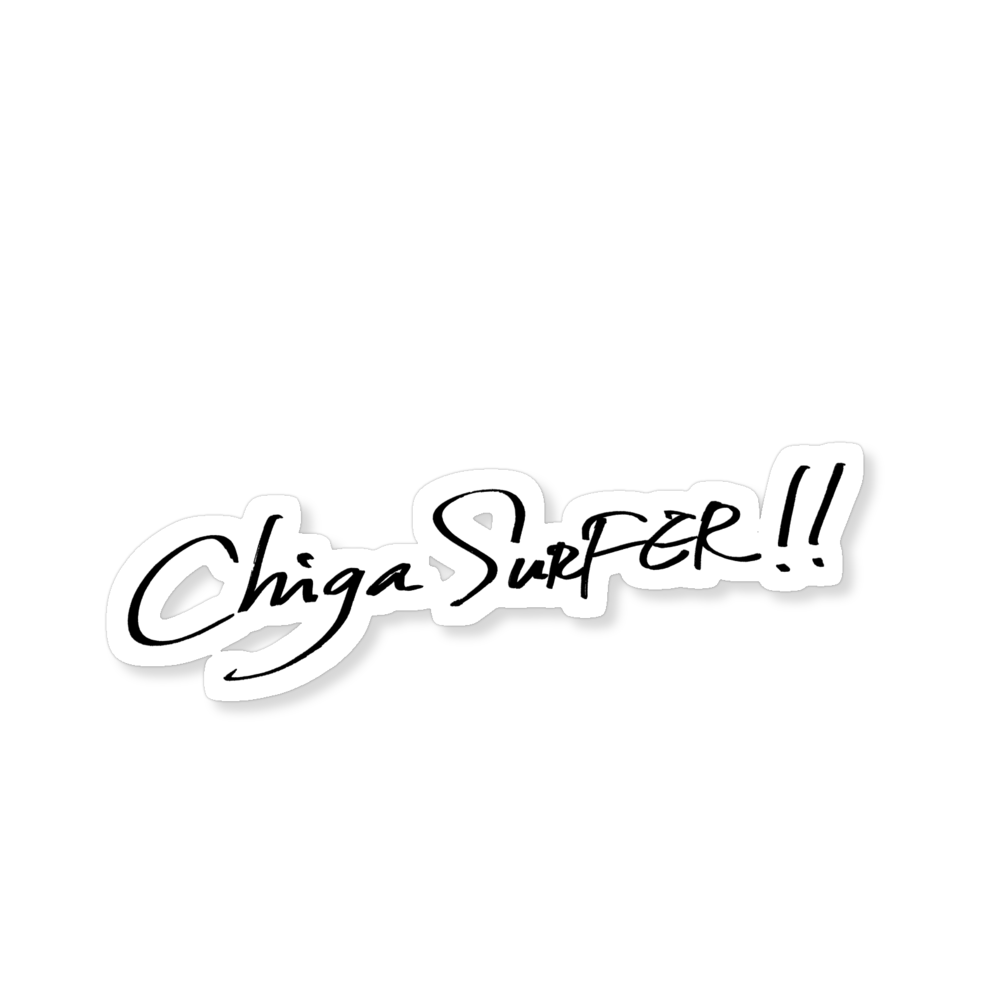 aloha Chiga Surfer!! Basic LOGO ステッカー | MEET MY GOODS